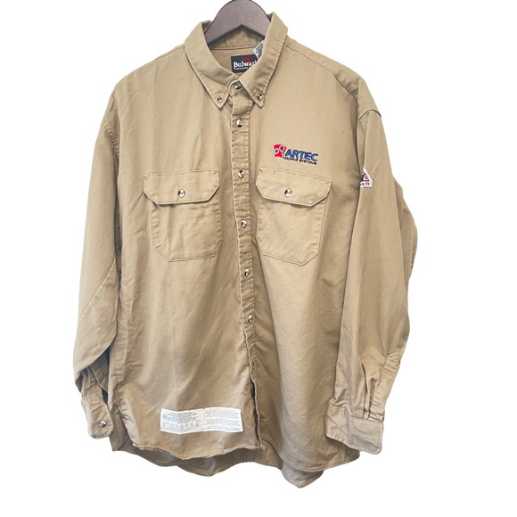 bulwark | Shirts | Bulwark Mens Midweight Fr Uniform Dress Shirt Xl ...